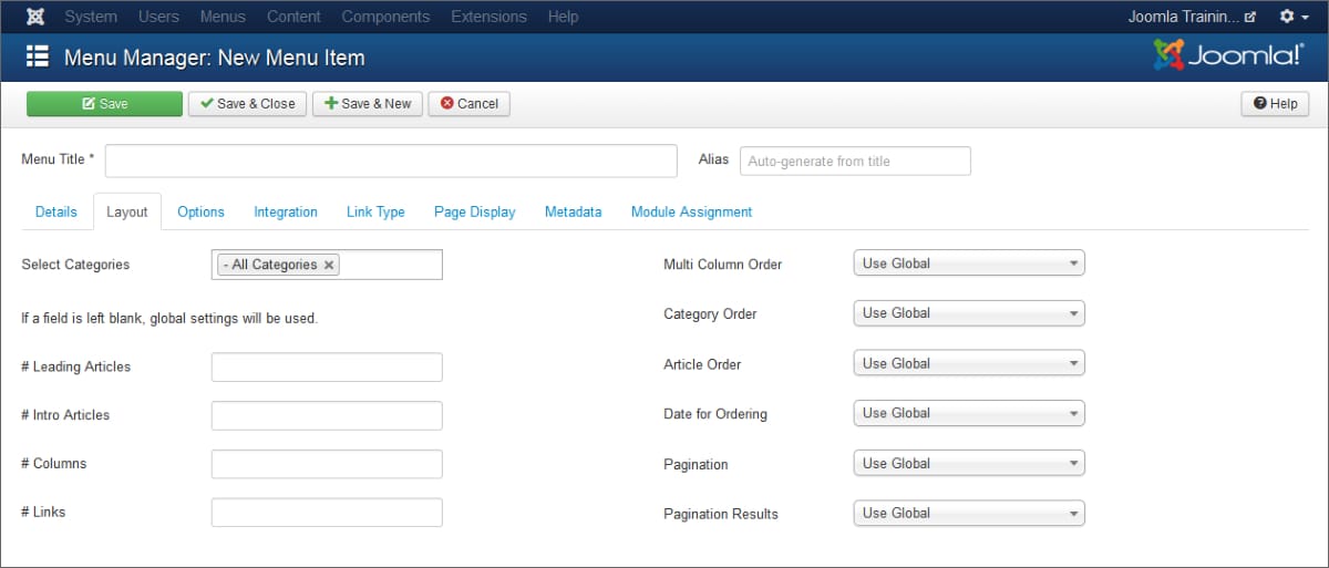 How to Edit Menus in Joomla 3